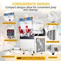 China Commercial 304SS 15L*2 Tanks Frozen Drink Maker Margarita Slush Machine For Bar Shop for sale