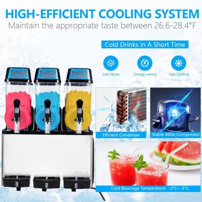 China Triple Slush Maker Frozen Cocktail Drink Machine for sale