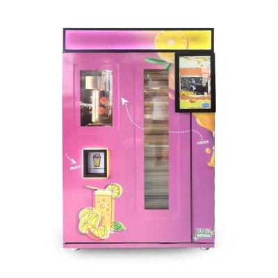 China Hygienic 100% Pure Automatic Orange Juicer Commercial Fresh Orange Juice Vending Machine for sale