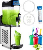 China 12 Liter Capacity 304 Stainless Steel Commercial Slush Machine with 400W Cold Power for Frozen Cocktails for sale