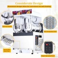 China 15 Liter Stainless Steel 304 Slush Machine with Fast Cooling for Commercial Frozen Drink Making for sale