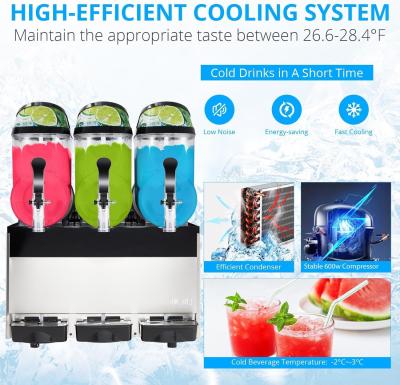 China Smoothie Slushie Slushee Granita Daiquiri Mashinely Ice Slash Frozen Juice Drink Making Slushy Maker Margarita Slush for sale