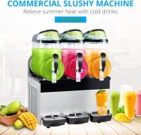 China Automatic Double Slot Snow Melting Machine Electric Slash Machine Slush Granita Machine for sale