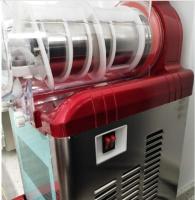 China Red Color Deluxe Electric Ice Slush Machine , Luxury Cube Small Slush Machine for sale