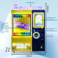 China Touch Screen Metal Candy Dispenser Chocolate Bean Vending Machine With Coin Credit Card Token Qr Code Payment Systems For Retail for sale