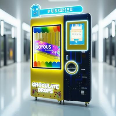 China Multi Flavor Automatic Intelligent Control Chocolate Sugar Beans Candy Vending Machine Candy Dispenser for sale