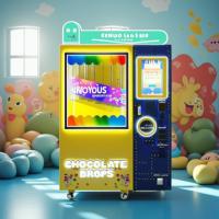 China Large Capacity Multi Flavoured Chocolate Sugar Beans Vending Machine Self Service Candy Dispenser for sale