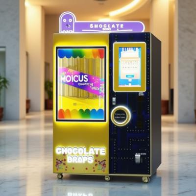 China Popular Self Developed Innovative 100% Fruit Marshmallow Chocolate Sugar Bean Candy Vending Machine Automatic Candy Dispenser for sale