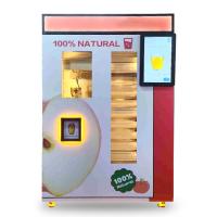 China Fully Automatic Apple Tomato Pear Juice Vending Machine Coin Credit Card Token QR Code Payment Systems for sale