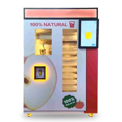 China Fully Automatic Apple Tomato Pear Juice Vending Machine Coin Credit Card Token QR Code Payment Systems for sale