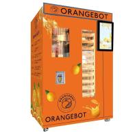 China Note Payment Orange Juice Vending Machine With Cooling System for sale