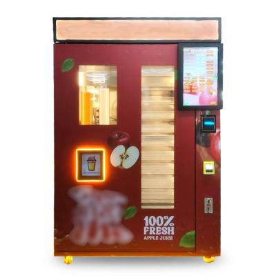 China Apple Juice Vending Machine with 22 Inch Touch Screen 304 Stainless Steel and 1000W Power for Shopping Malls for sale