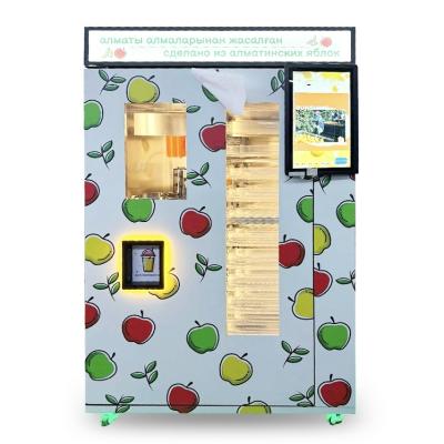 China Fresh Orange Juice Vending Machine Automatic Fruit Apple Good Taste 100% Natural Juice with Cooling System for Small Business for sale