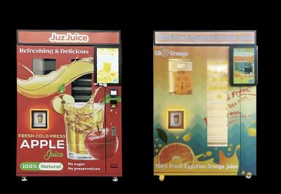 China Self-Service Apple Juice Vending Machine with Freon Gas 134 Refrigeration and 5~10℃ Cooling for Fresh Juice Dispensing for sale
