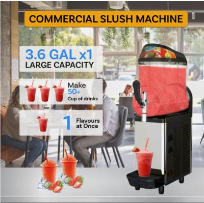 China Multi Functional Stainless Steel 304 Slush Machine With 400W Cold Power For Frozen Cocktails for sale