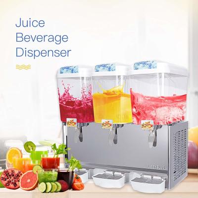 China 18L X 3 Automatic Cold Drink Dispenser Machine with Pump Spraying System for sale