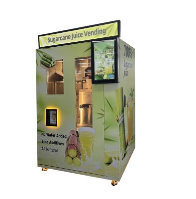 China Fully Automatic Freshly Squeezed Sugarcane Machine Juice Vending Machine Food Juice Machine for Park Outdoor Street for sale