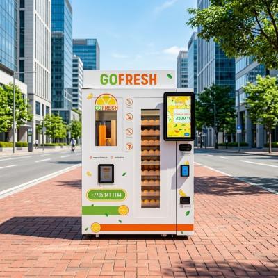 China Juice Extractor Orange Juice Vending Machine Including Auto Drinking Straw and Banknote Cashier Providing Juice Dispensing for sale