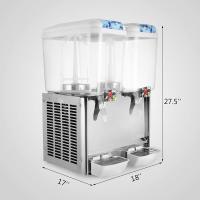 China Two Tanks Cooling and Mixing Beverage Cold Drink Dispenser Machine For Bars Shops 18L×2 for sale