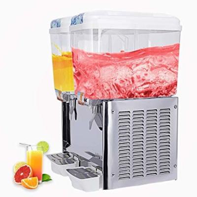 China Two Tanks Cooling and Mixing Beverage Cold Drink Dispenser Machine For Bars Shops 18L×2 for sale