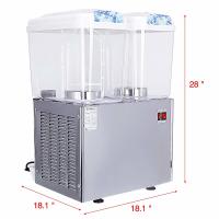 China Juice Dispenser with Paddle Stirring System Cold Drink Dispenser For Bars Shops 18L×3 for sale