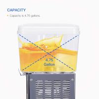 China Commercial Cold Drink Dispenser Machine Hot Juicer Dispenser 18 Liter Two Bowls for sale