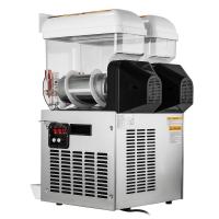 China Commercial 15L Two Tank Frozen Slush Machine Ice Slush Machine For Restaurant for sale