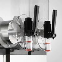 China Custom 2 Bowls Electric Ice Slush Machine 304 Stainless Steel Panel for sale
