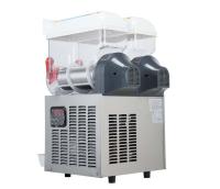 China Two Bowl Ice Slush Machine Smoothie Machine With Cooler System For Restaurant for sale