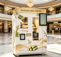 China Heavy-Duty 21.5 Inch LCD Sugarcane Juice Vending Machine with 2000Watts Power and Self-Cleaning System for sale
