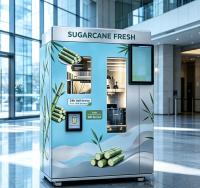 China Fully-Automatic Sugarcane Juice Vending Machine with 21.5 inch LCD, 2000Watts Power and Self-Cleaning System for Malls and Stations for sale