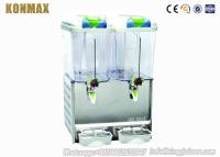 China Double Tanks 18 L Commercial Cold Juice Dispenser With Mixing Pole for sale