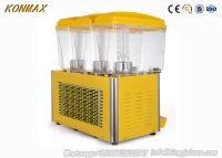China 3 tank restaurant beverage dispenser with capacity 54 liters / Cold Juice Dispenser for sale