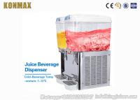 China 2 Tank Cold Beverage Dispenser Juice Drink Cooler Jet Type Drink Dispenser for sale