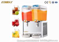 China 9.5 Gallon Cold Drink Fruit Juice Beverage Ice Tea Dispenser 18L X 2 Tanks for sale