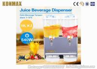 China Commercial Cold Beverage Dispenser / Fruit Juice Dispenser Machine Double Head for sale