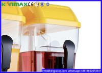 China Beverage Double Bowl Fruit Juice Dispenser With Different Flavors 18 Liter for sale