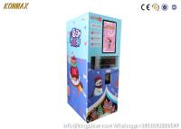 China 70g/Cup Remote Controlled Soft Ice Cream Vending Machine With Cash Card Payment for sale