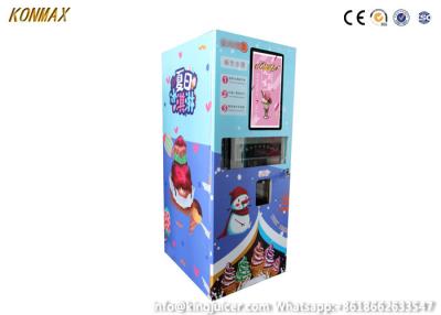 China 70g/Cup Remote Controlled Soft Ice Cream Vending Machine With Cash Card Payment for sale