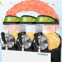China R404A 3 Tank Home Slush Making Machine Magnetic Transmission With LED Light Box for sale