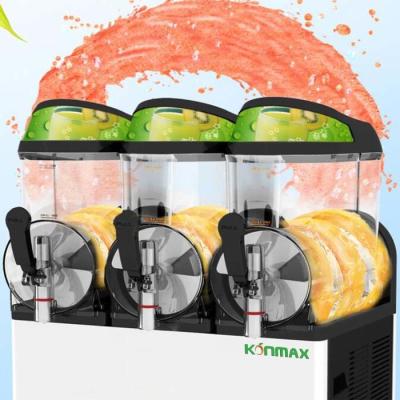 China R404A 3 Tank Home Slush Making Machine Magnetic Transmission With LED Light Box for sale