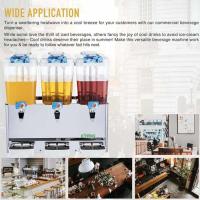 China 3 Tanks Commercial Dispenser Machine Electric Refrigerated Beverage Fruit Juice for sale