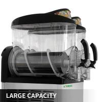 China 1100W 12L  2 Tank Stainless Steel Margarita Smoothie Frozen Drink Icee Slushie Maker for sale
