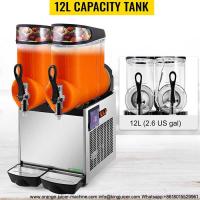 China Stainless Steel  304 R404A Ice Slush Machine With Copper Tube Condenser for sale