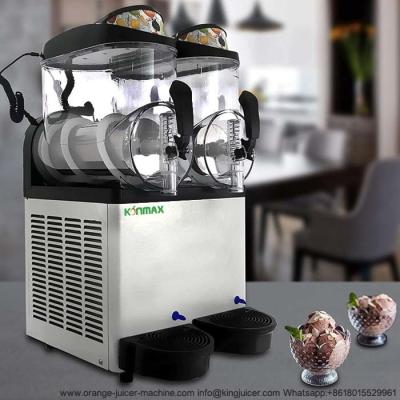 China RoHS 2 Bowls Ice Slush Machine  Magnetic Transmission Driven for sale