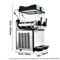 China R404A Dual Margarita Frozen Cocktail Slush Machine Macker for sale