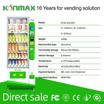 China Food Lifted Fresh Fruit Salad Elevator Vending Machine for sale