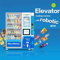 China Large Capacity Automatic Snack And Beverage Vending Machine 800w for sale