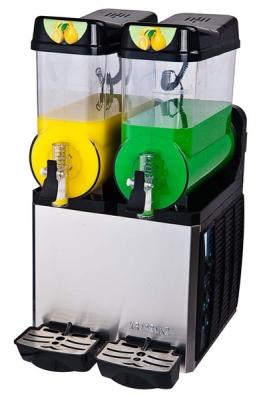 China Dual Bowl Margarita Slush Frozen Drink Machine Air Cooling Auto Control CE for sale