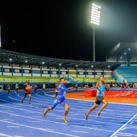 China Eco Friendly Full Pour EPDM Running Track For Athletic Stadium for sale